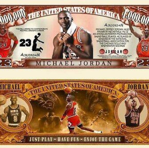 NBA | Toys | Michael Jordan Million Dollar Bill Nba Chicago Bulls ...
